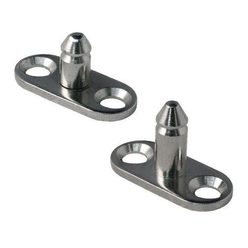 Brass Nickel Plated Pull Up Studs (x2) – Fox's Chandlery