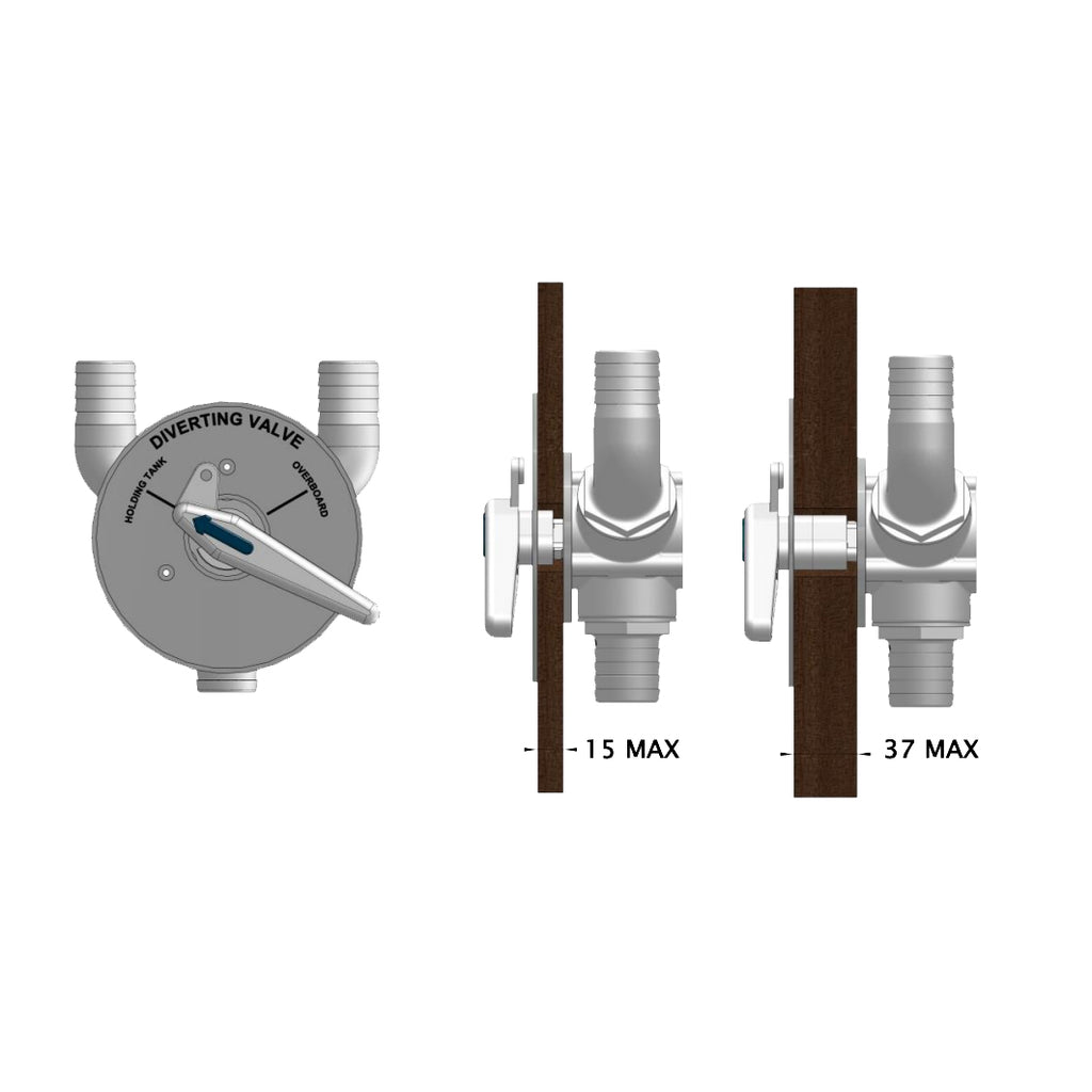Tru Design Diverted Aquavalve Thru Bulkhead – Fox's Chandlery