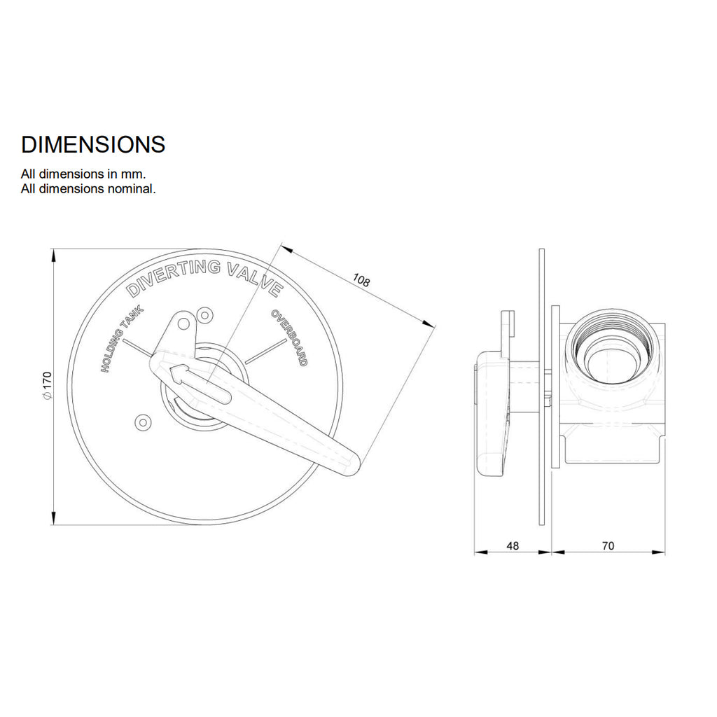 Tru Design Diverted Aquavalve Thru Bulkhead – Fox's Chandlery