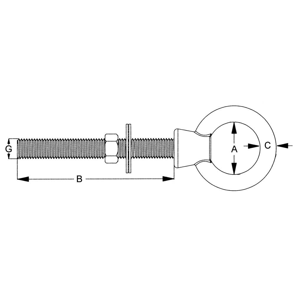 Proboat Stainless Steel Eye Bolts – Fox's Chandlery