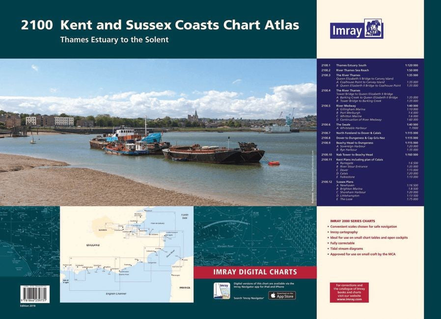 Imray 2100 - Kent and Sussex Coasts Chart Pack – Fox's Chandlery