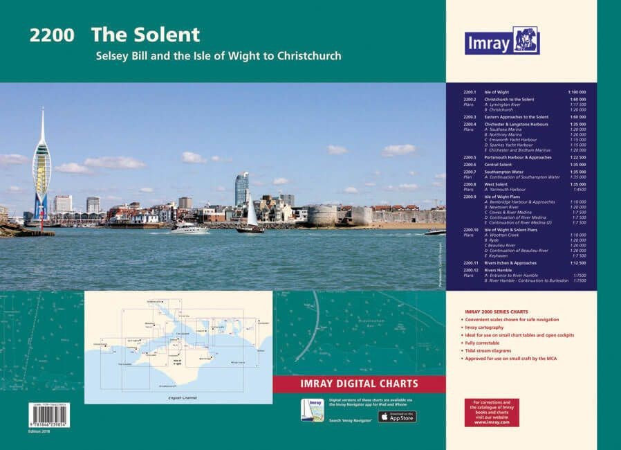 Imray 2200 - The Solent Chart Pack – Fox's Chandlery