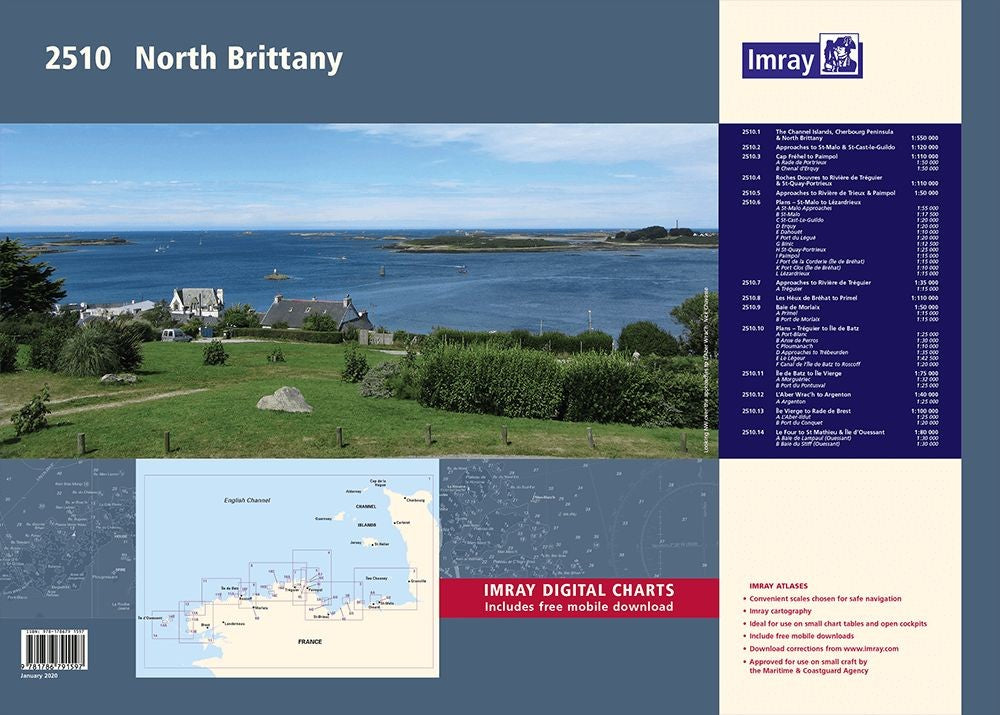 Imray 2510 - North Brittany Chart Pack – Fox's Chandlery