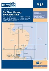 Imray Y18 Chart - The River Medway and Approaches – Fox's Chandlery