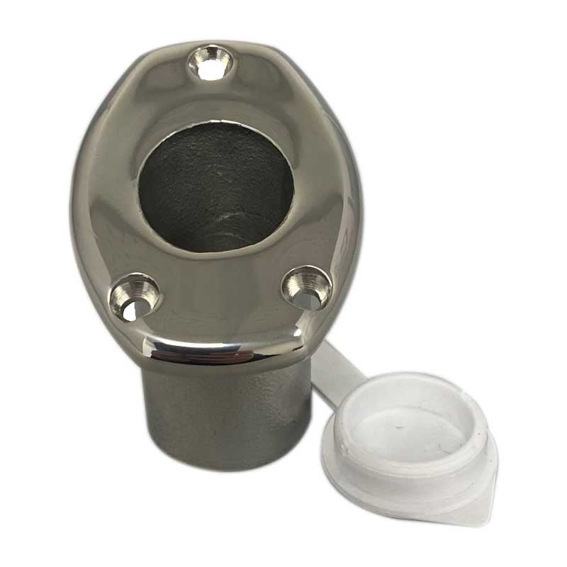 Stainless Steel 25mm Sunken Flag Pole Socket – Fox's Chandlery